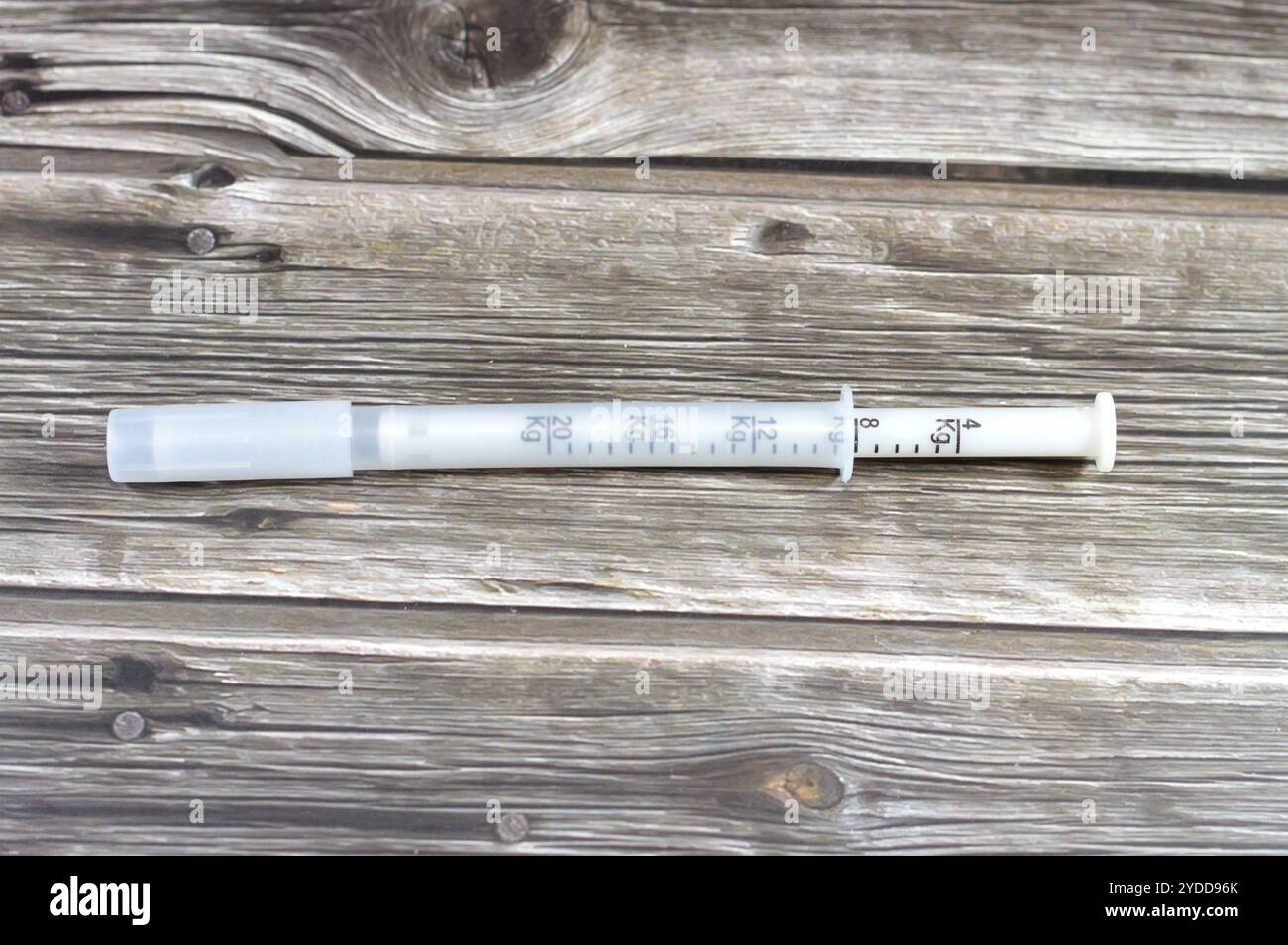 Graduated syringe in Kilograms KG for infants and children to calculate ...