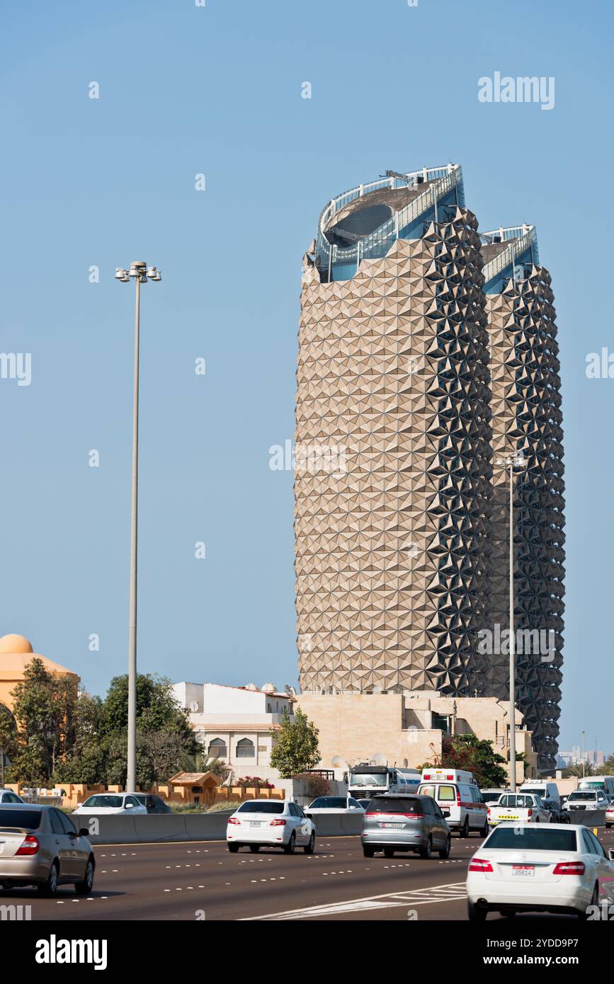 View of The Al Bahr towers in Abu Dhabi Stock Photo - Alamy