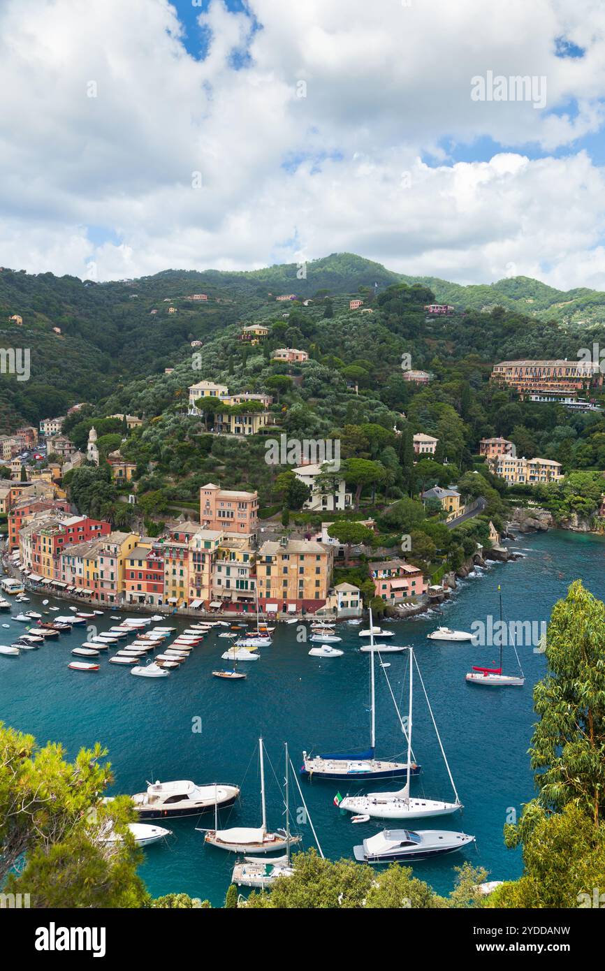 Portofino Bay View From Above Stock Photo - Alamy