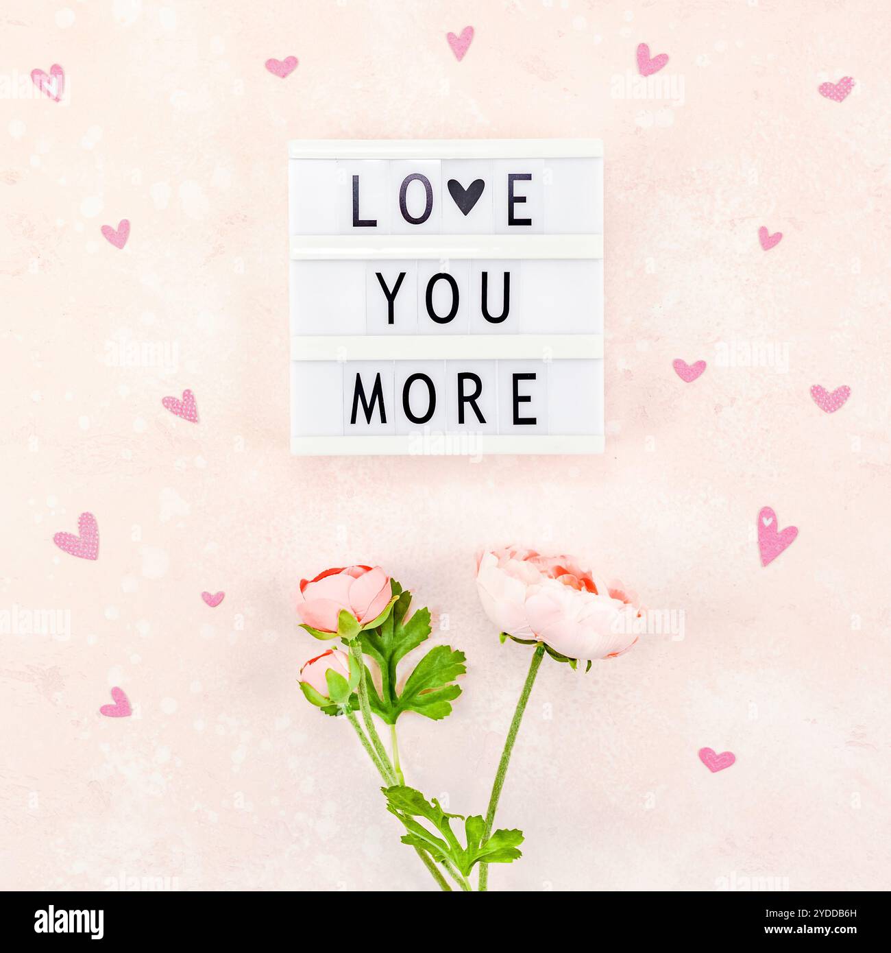 Valentines day flowers composition hi-res stock photography and images ...