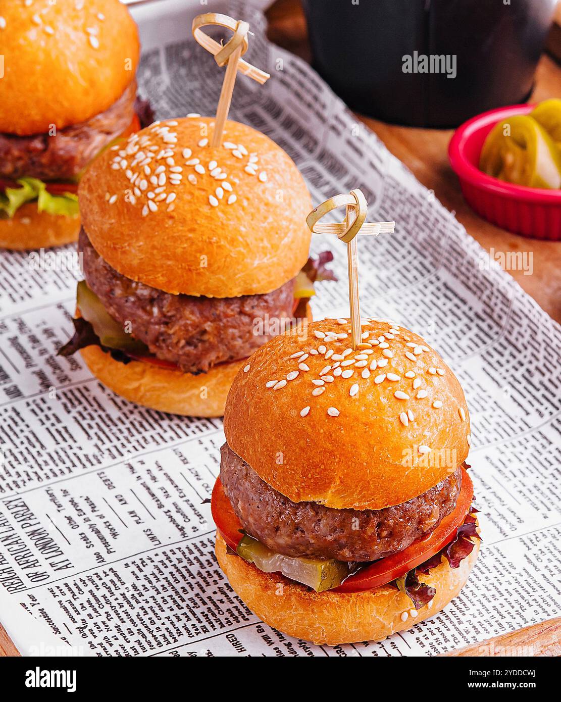 Burgers fries on tray hi-res stock photography and images - Alamy