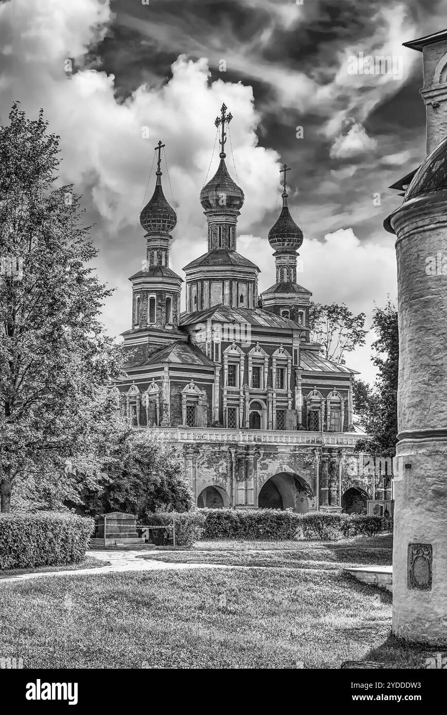 Orthodox church inside Novodevichy convent, iconic landmark and ...