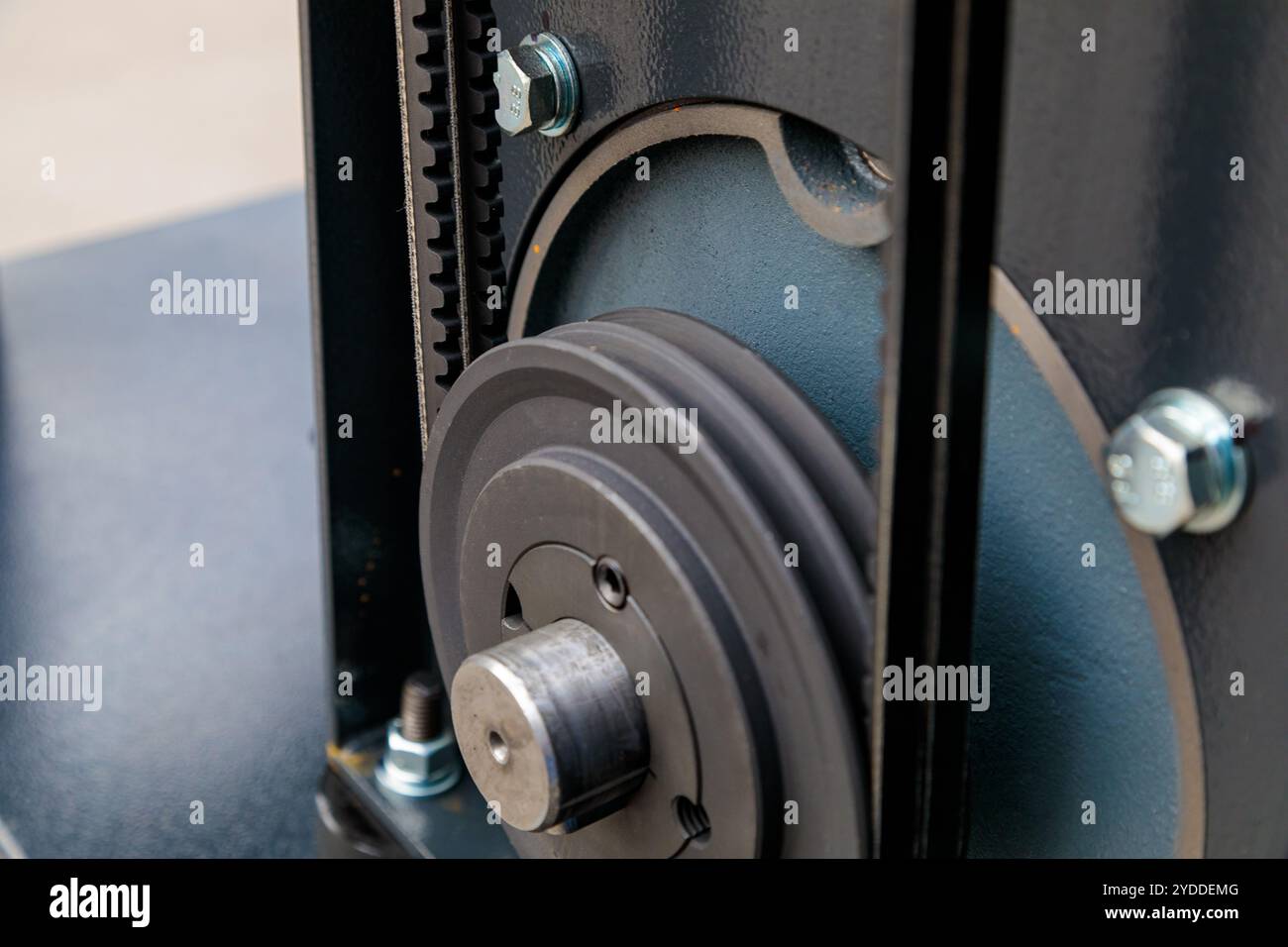 Timing belt and pulley system working together, showcasing precision ...