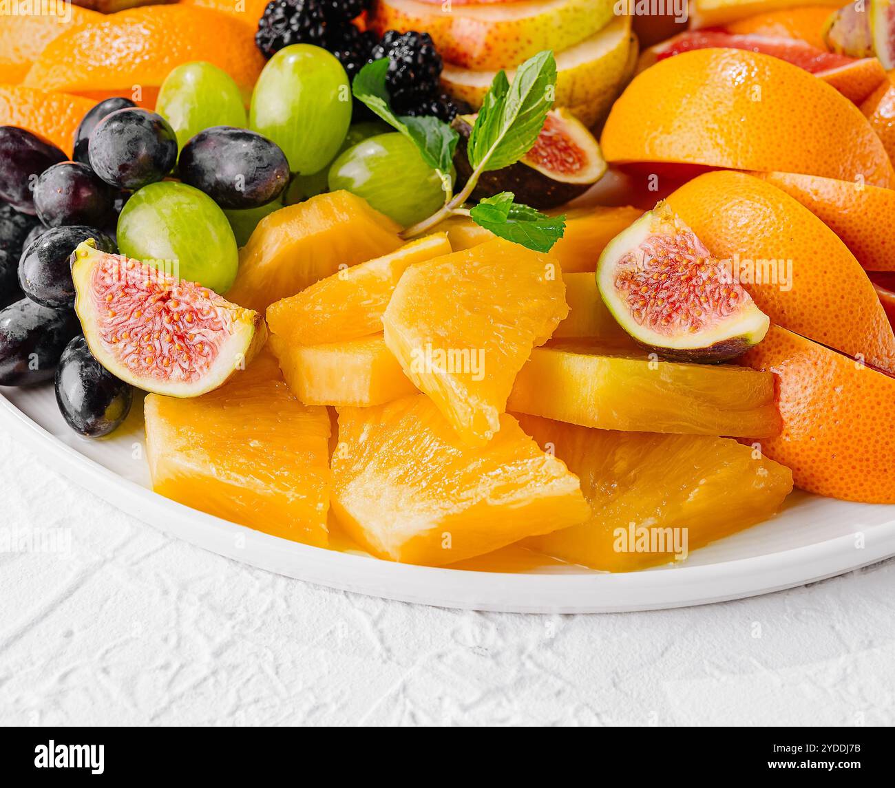 Tropical exotic fruits pineapple passion hi-res stock photography and ...