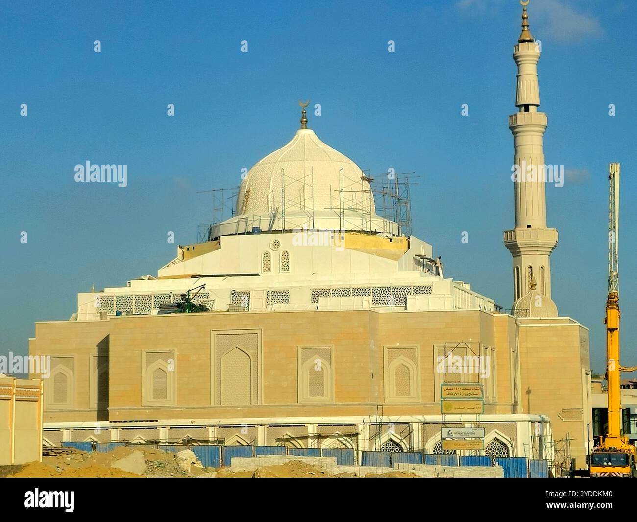 Cairo, Egypt, September 21 2024: a new mosque under construction with ...