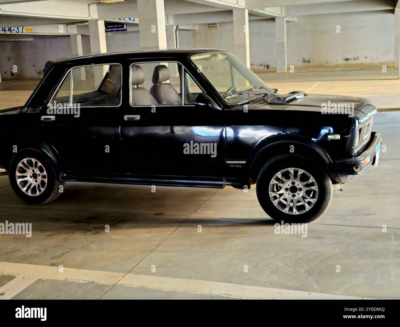 Cairo, Egypt, October 3 2024: vintage retro old Fiat 128, a transverse ...