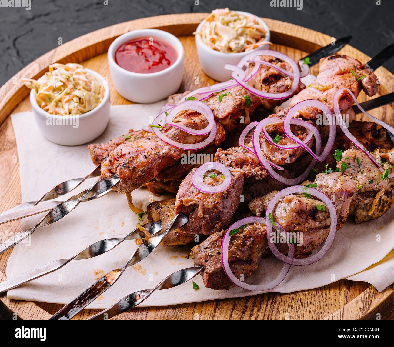 Roasted lamb kebabs hi-res stock photography and images - Alamy