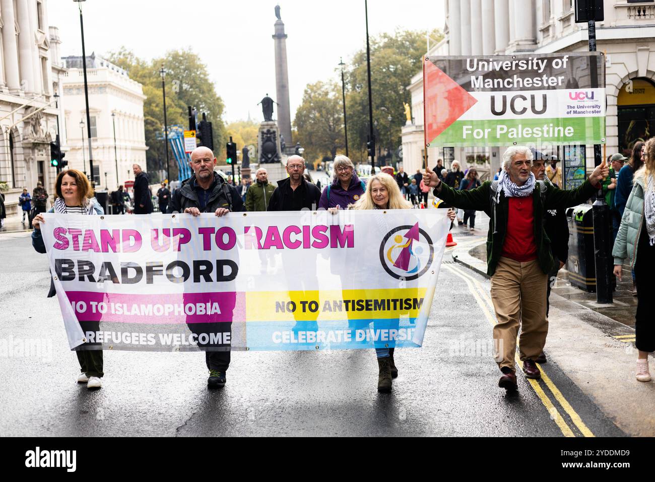 Opponents of racism and far-right ideologies gathered in Central London ...