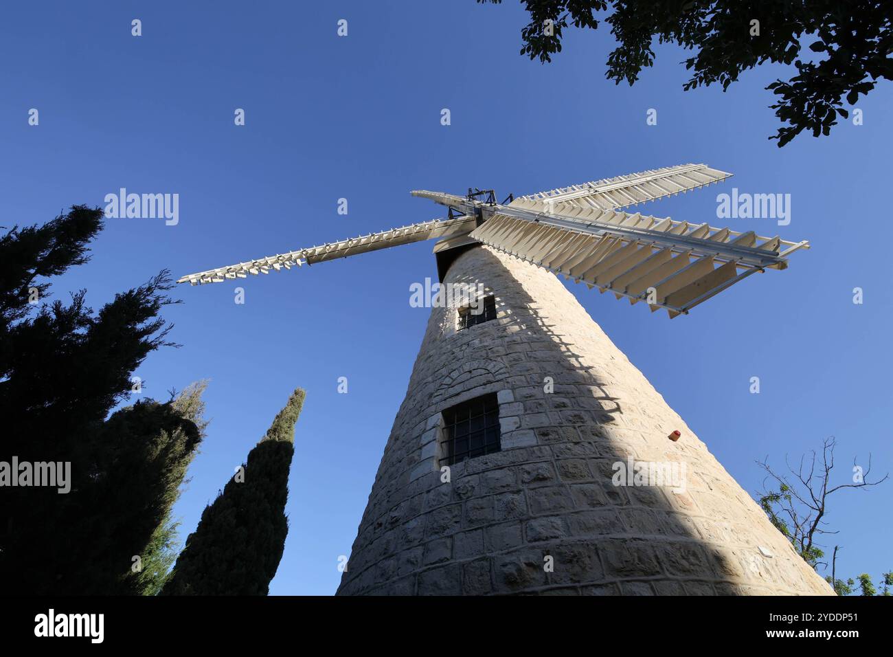 The Montefiore Windmill in the neighborhood of Mishkenot Shaananim in ...