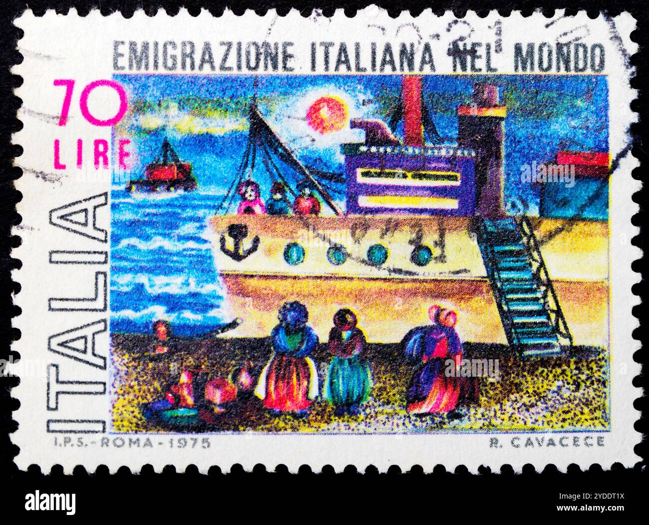 Boat full of emigrants - Italian emigrants in the world 1975 - Italian ...