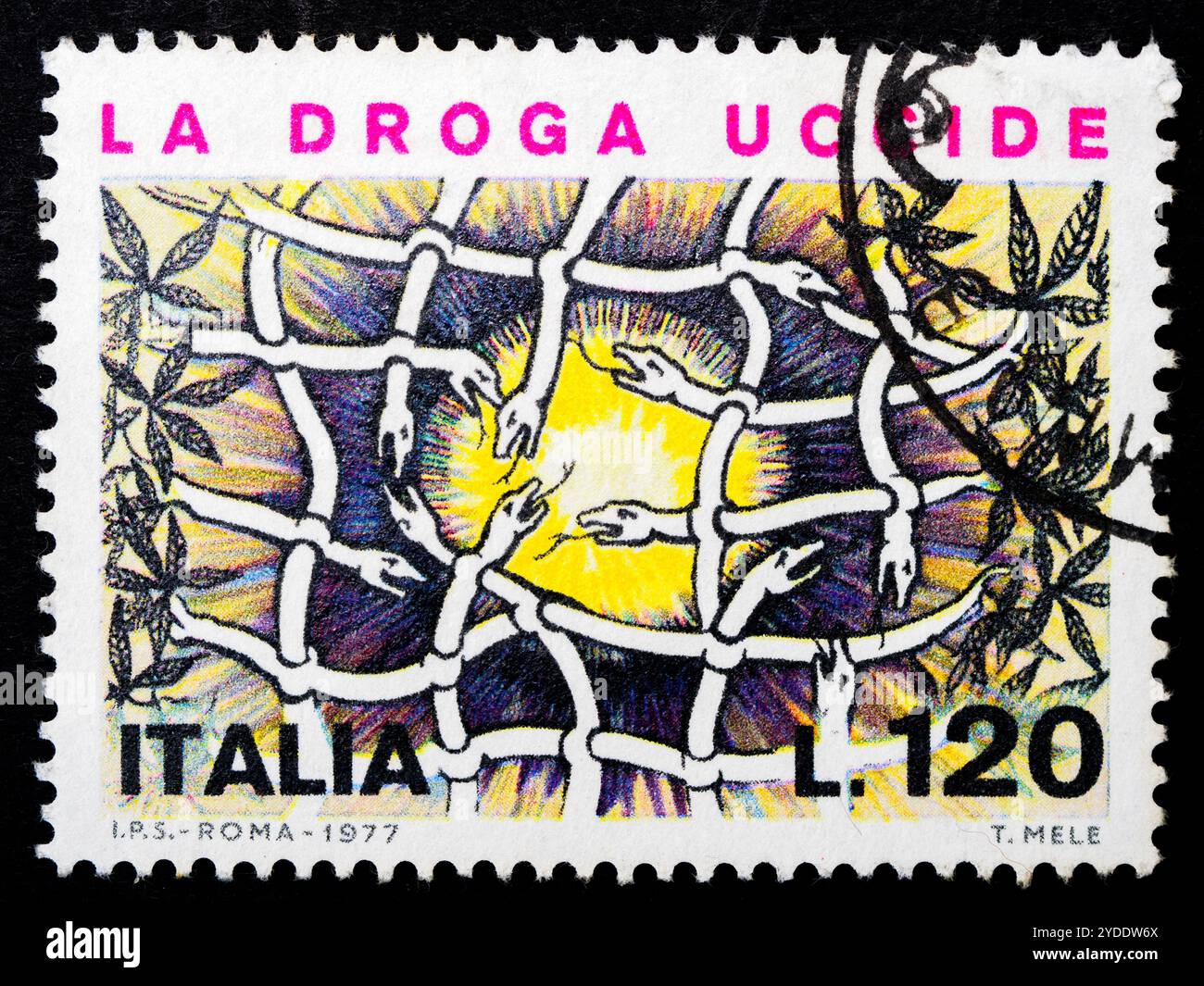 Network formed by snakes illustration - Anti-drug campaign 1977 ...