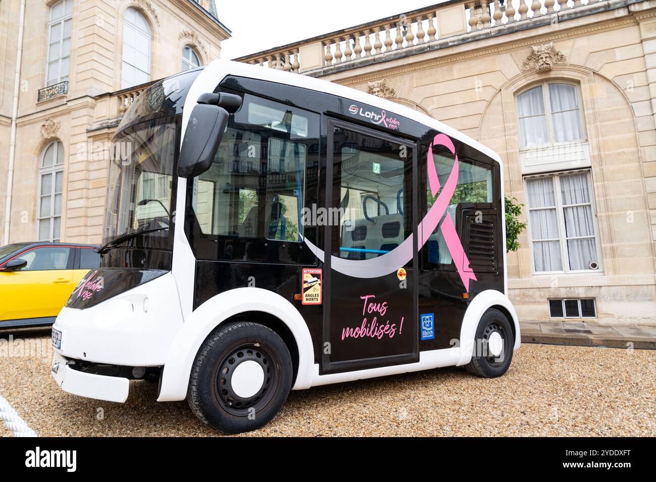 Paris, France. 26th Oct, 2024. Lohr company logo on their new ...