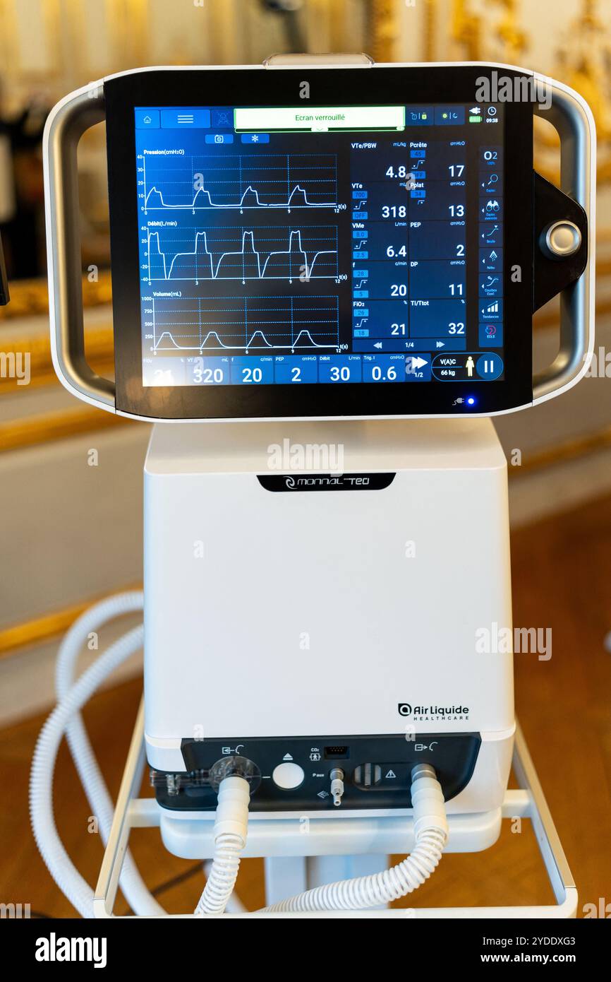 Paris, France. 26th Oct, 2024. Illustration of a care machine in ...