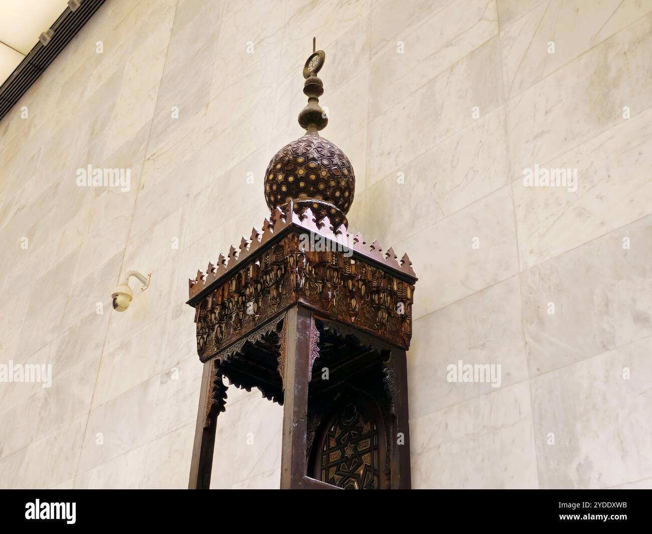 Cairo, Egypt, October 6 2024: Minbar AbouBakr Ibn Mizhar mosque, the ...