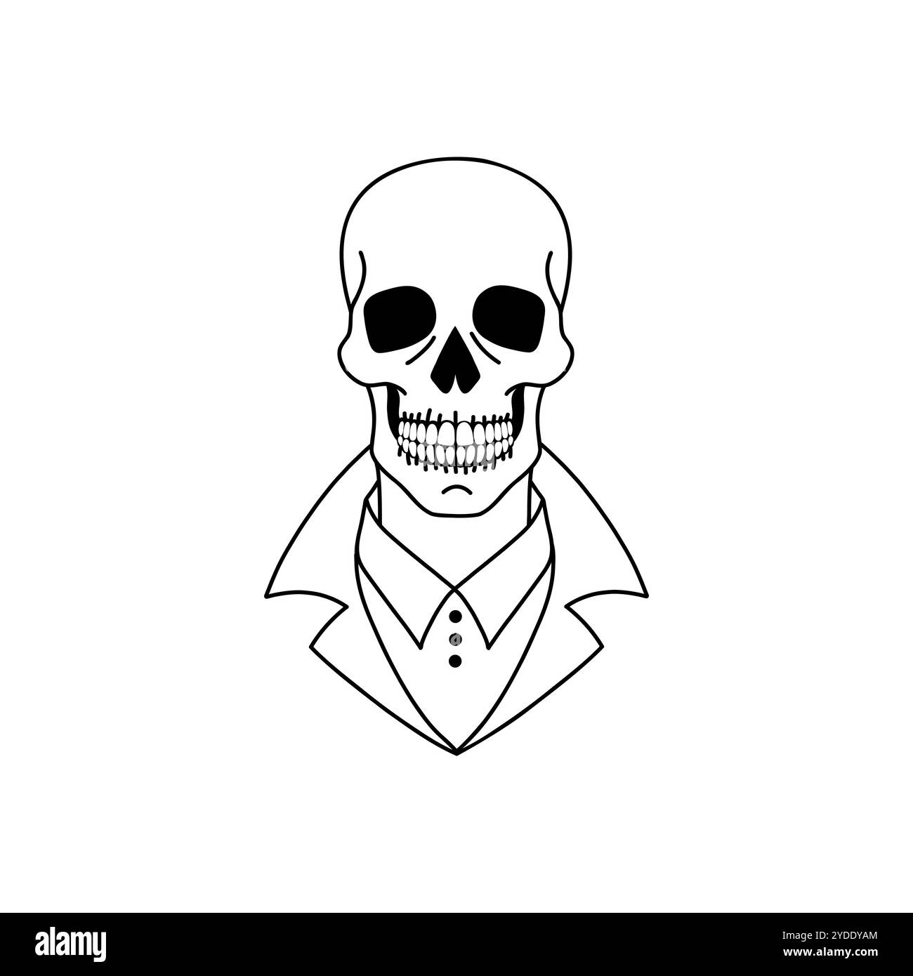 Funny skeleton in doodle style Stock Vector Image & Art - Alamy