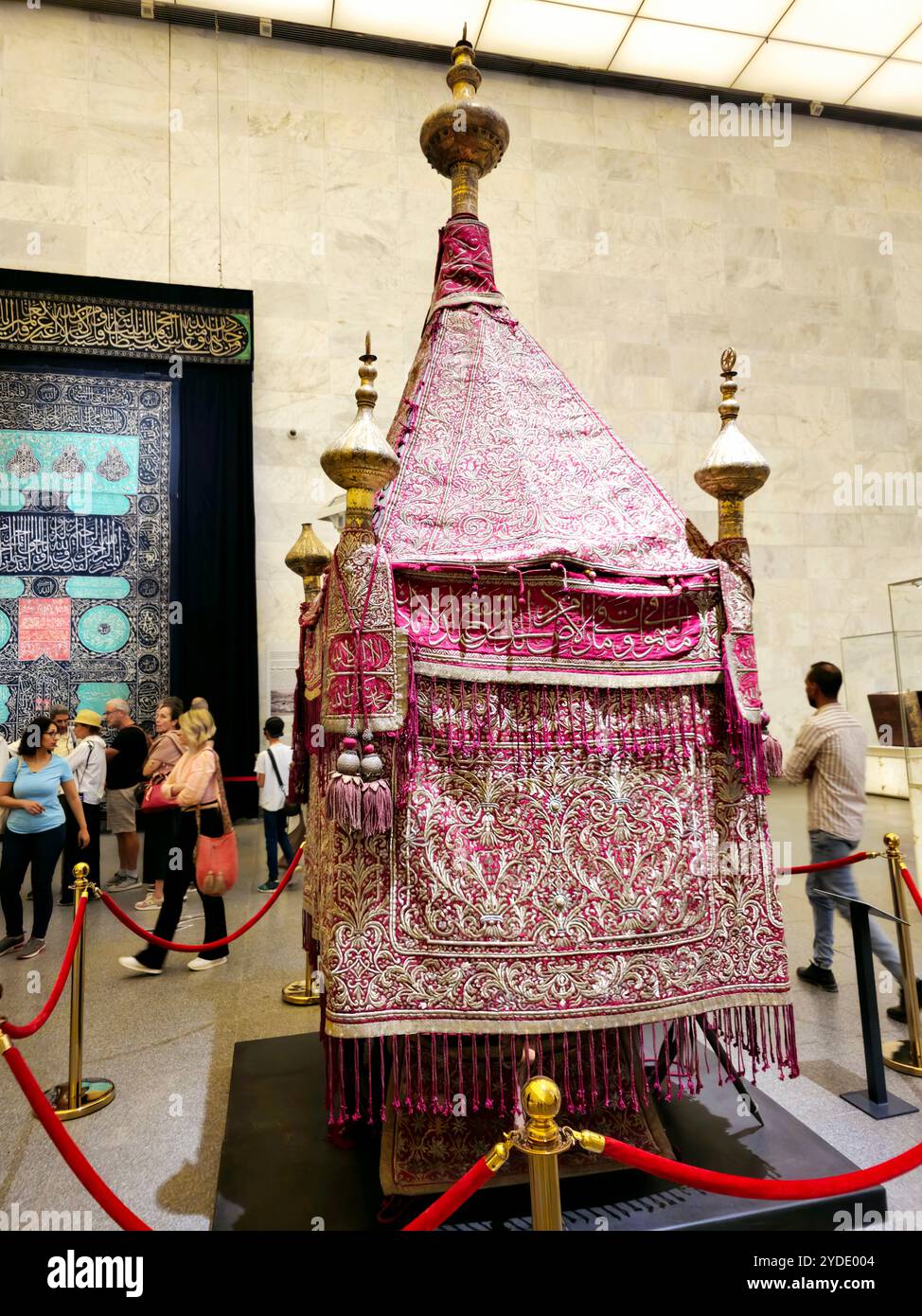 Cairo, Egypt, October 6 2024: The Kiswa curtains, clothing covering the ...
