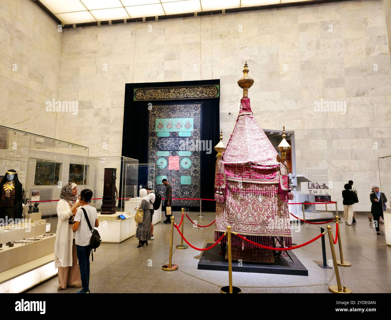 Cairo, Egypt, October 6 2024: The Kiswa curtains, clothing covering the ...