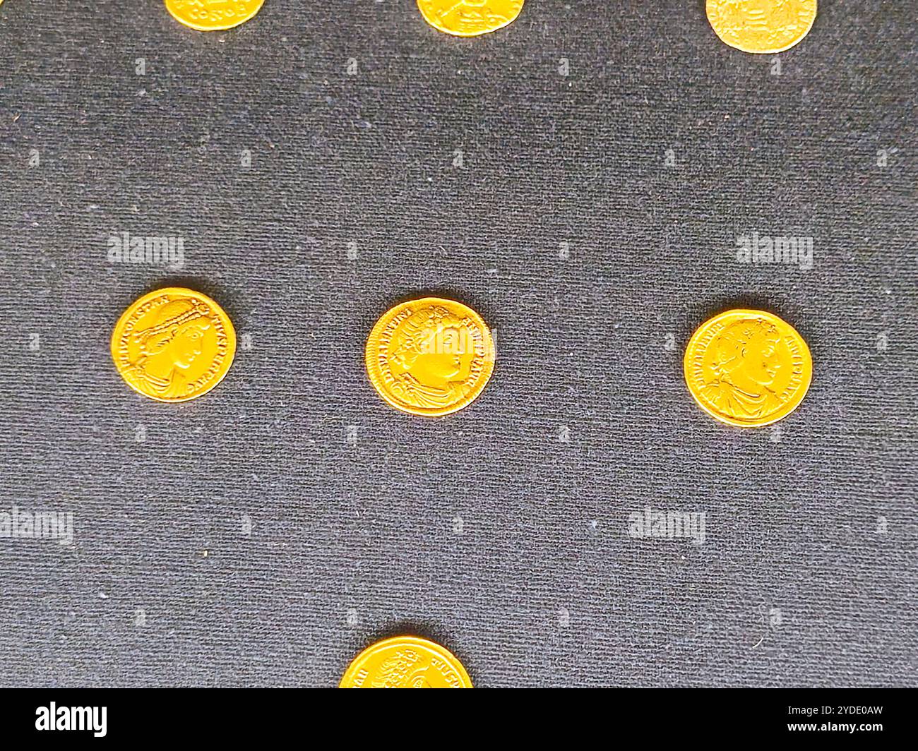 Cairo, Egypt, October 6 2024: Ancient gold coins in The National Museum ...