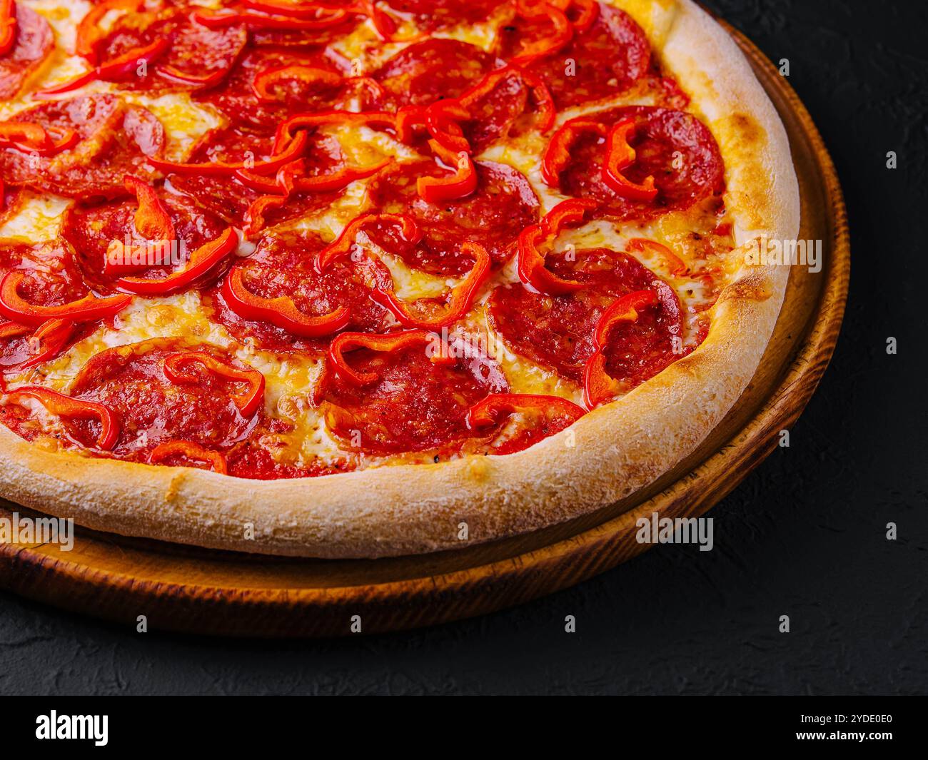 Tasty pepperoni pizza red hi-res stock photography and images - Alamy