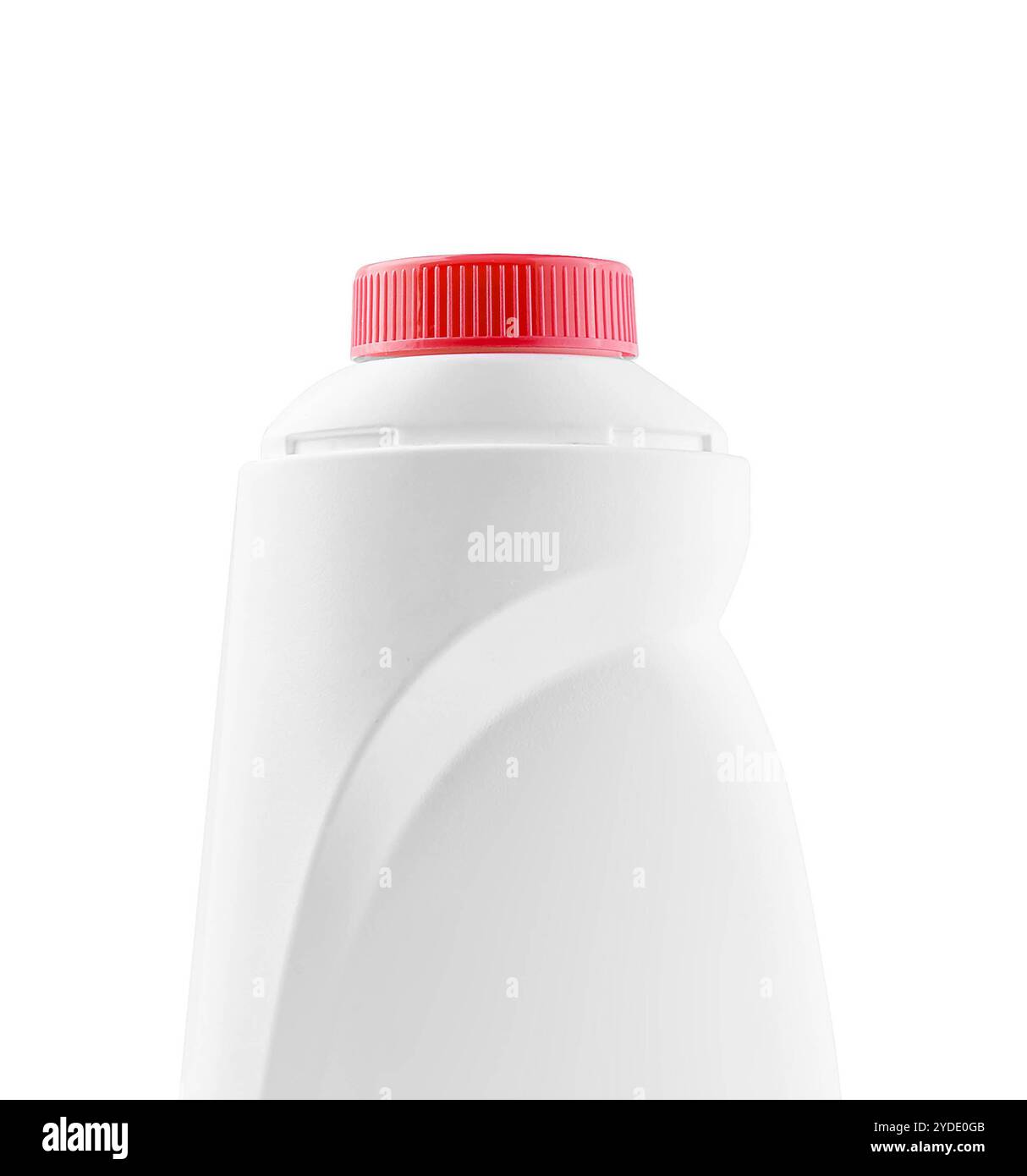 White plastic bottle for liquid laundry detergent cleaning agent Stock ...