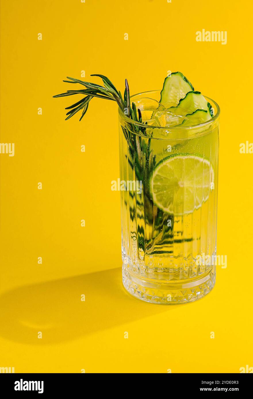 Glasses cucumber cocktail on hi-res stock photography and images - Alamy