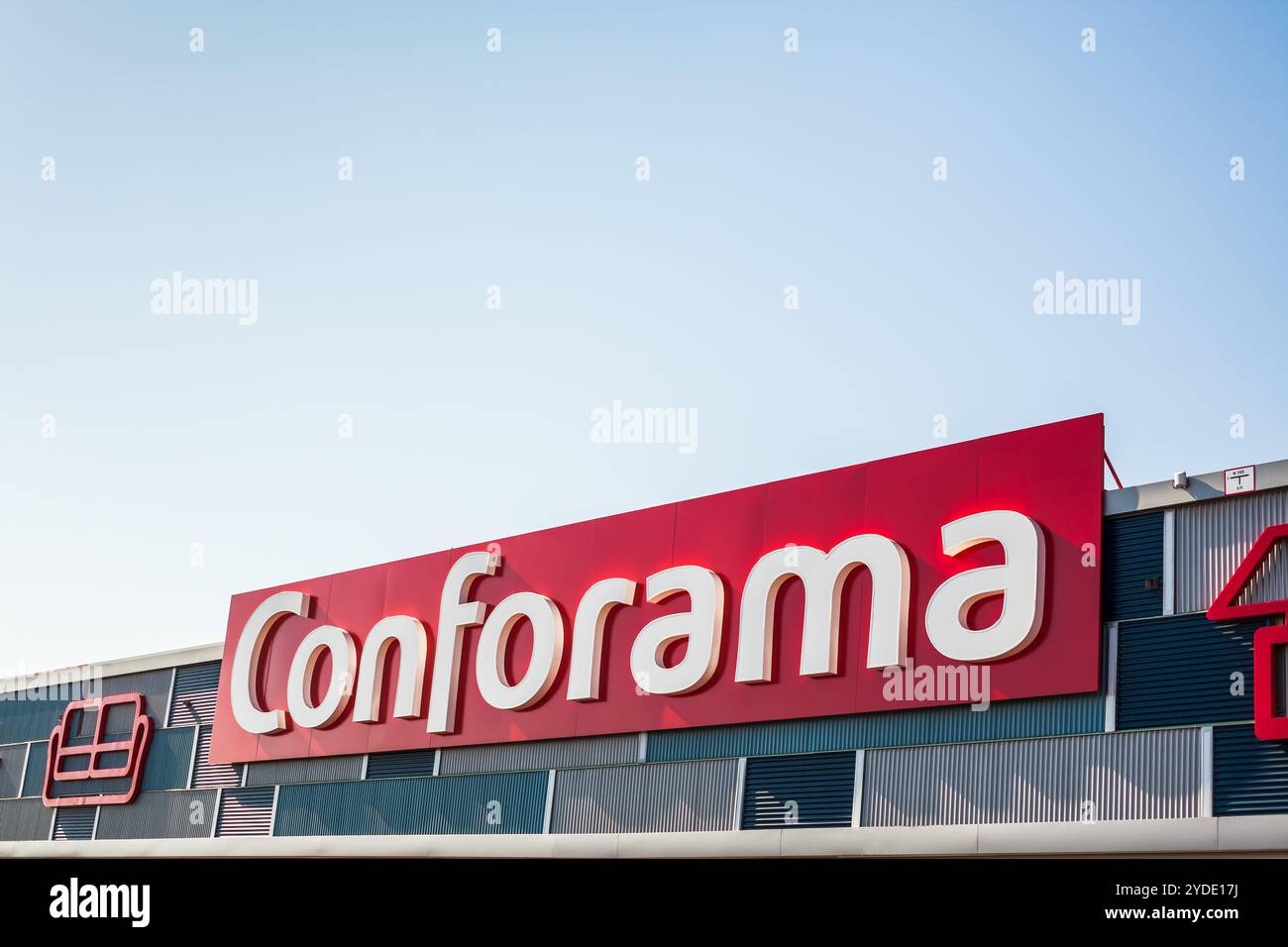 Conforama shop sign hi-res stock photography and images - Alamy