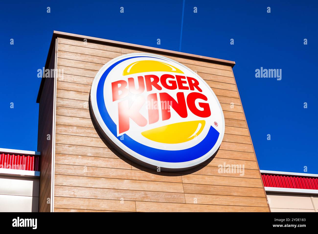 Burger King fast food restaurant logo Stock Photo - Alamy
