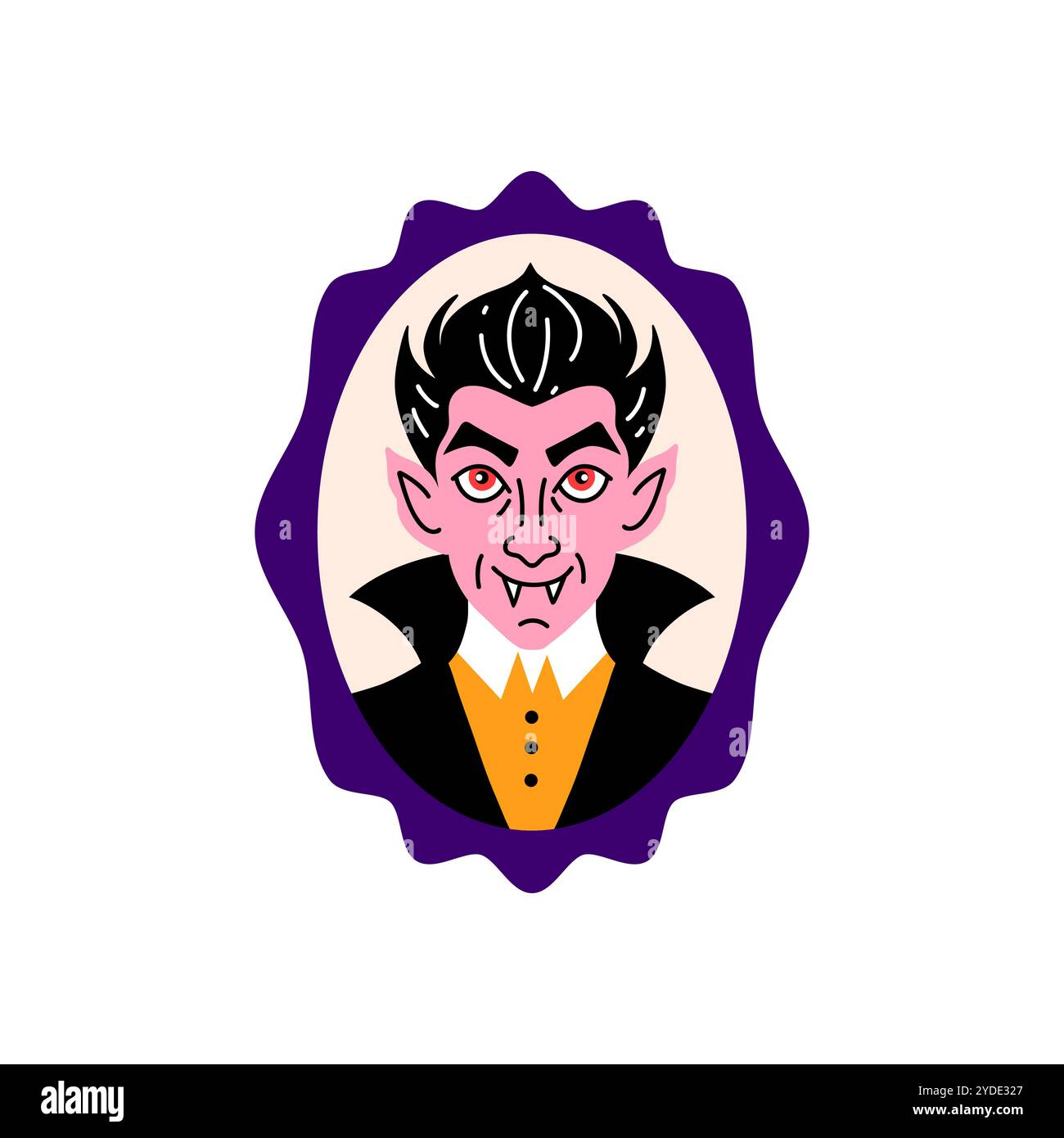 Cartoon vampire face hi-res stock photography and images - Alamy