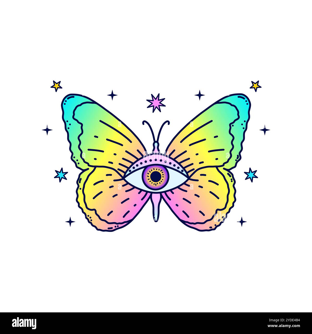 Butterfly with mystical eye Stock Vector Image & Art - Alamy