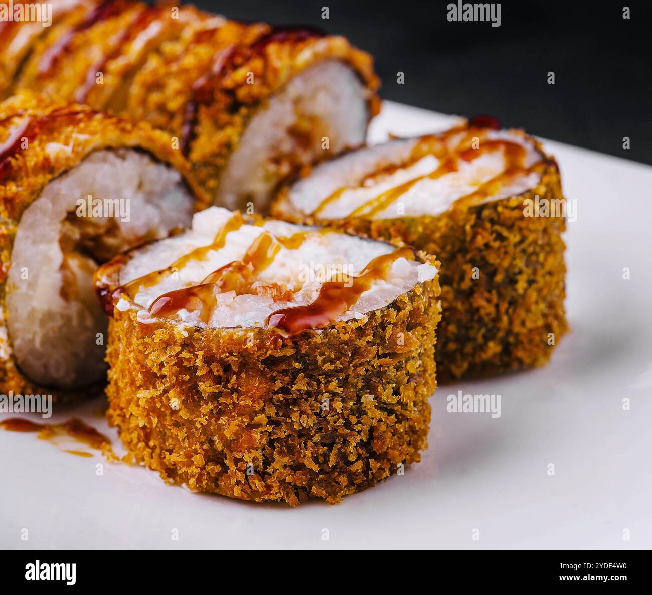Japanese sushi rolls close up hi-res stock photography and images - Alamy