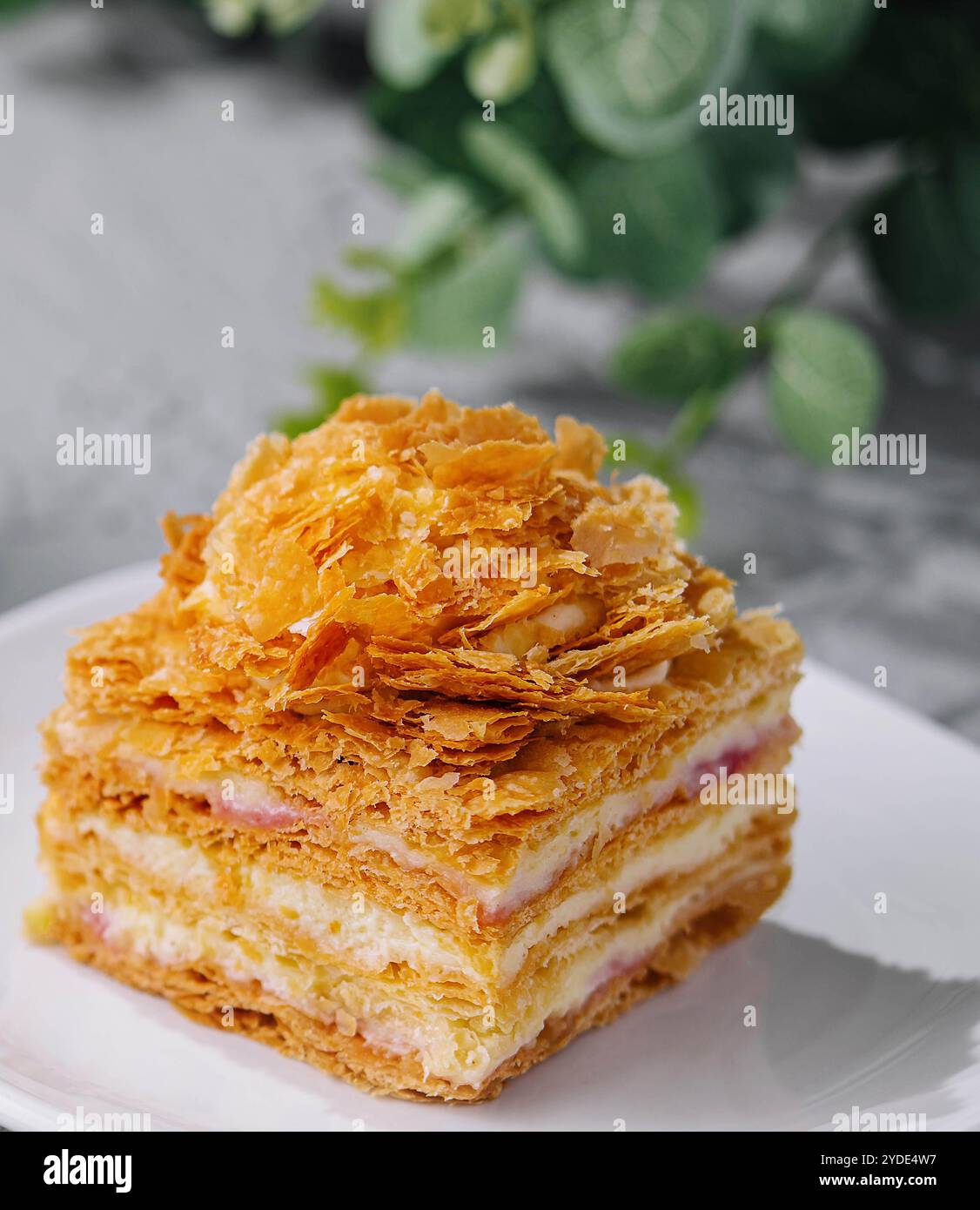 Puff Pastry flaky pastry layers Cake Stock Photo - Alamy