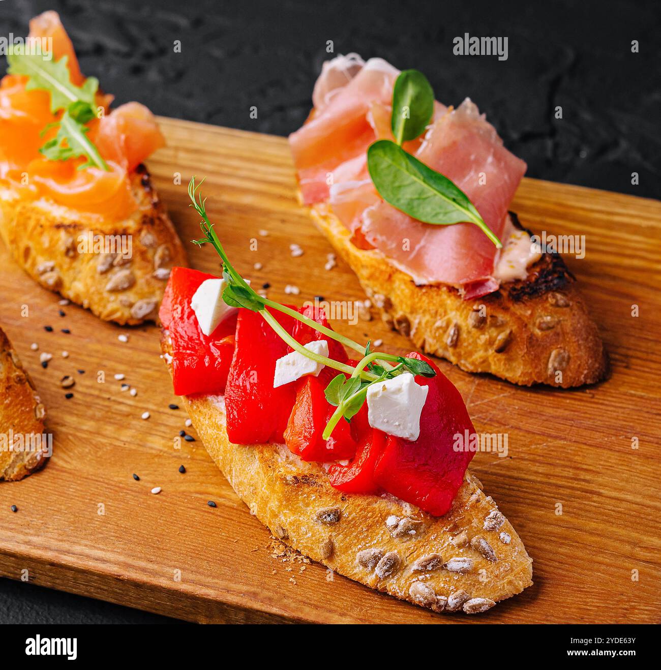 Appetizers italian antipasti snacks set Stock Photo - Alamy