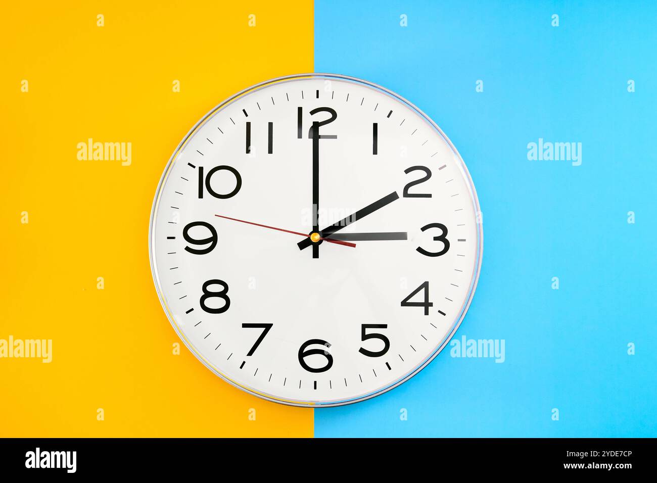 26 October 2024: Changeover of the clocks. Concept image, A clock with ...
