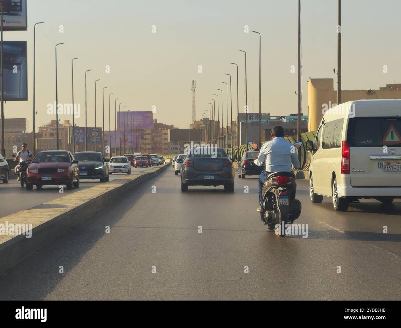 Cairo, Egypt, October 20 2024: The 6th of October Bridge, an elevated ...