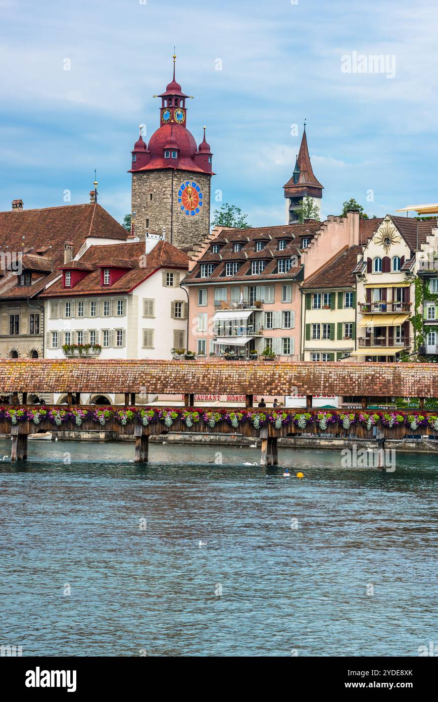 View of historic Luzern city center Stock Photo - Alamy