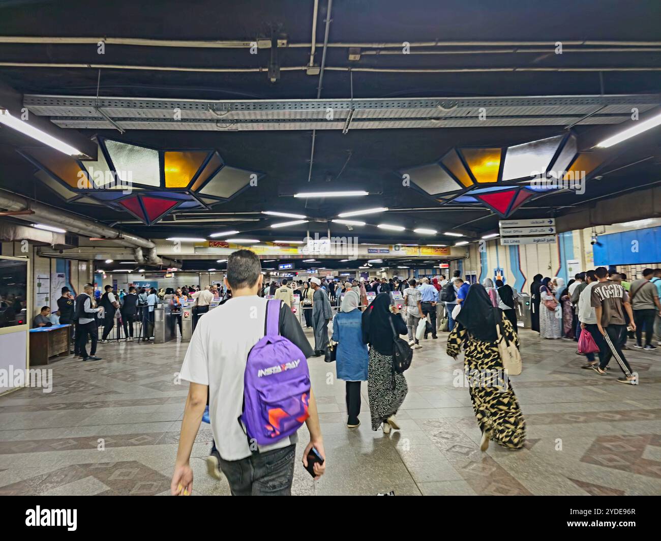 Cairo, Egypt, October 21 2024: The Cairo tunnel metro, a rapid transit ...