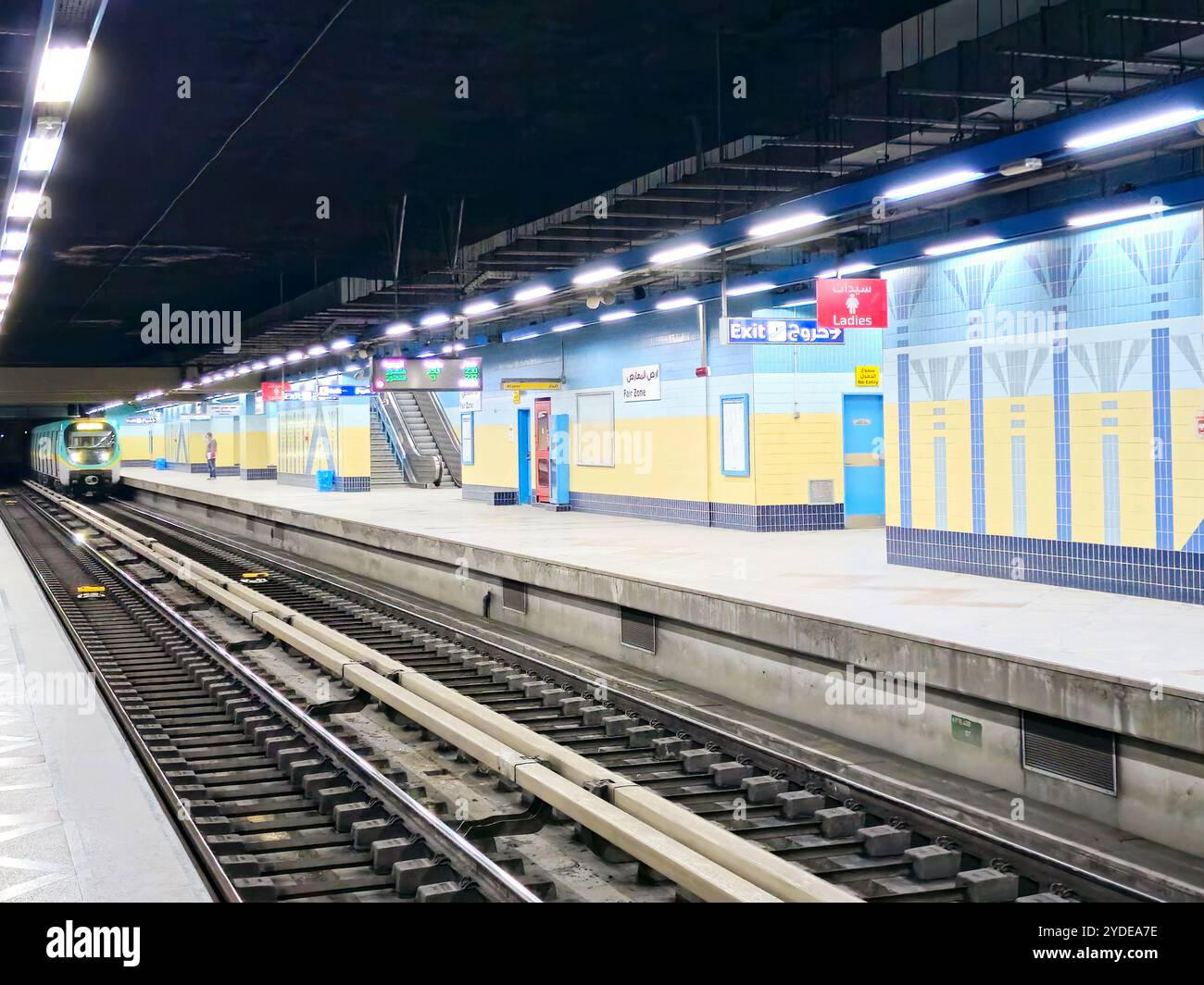 Cairo, Egypt, October 22 2024: The Cairo tunnel metro, a rapid transit ...