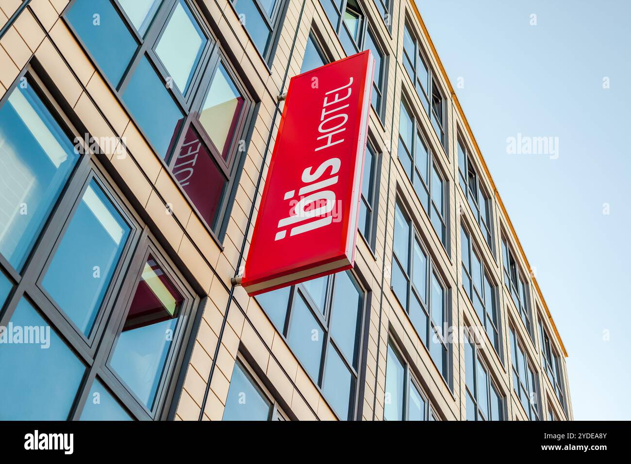 Ibis suites logo at hotel building in Munich Stock Photo - Alamy