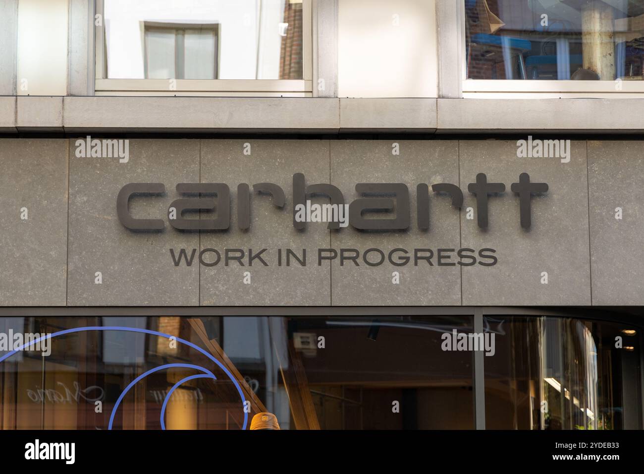Carhartt shop logo sign. Apparel Store fashion work wear sporty work ...