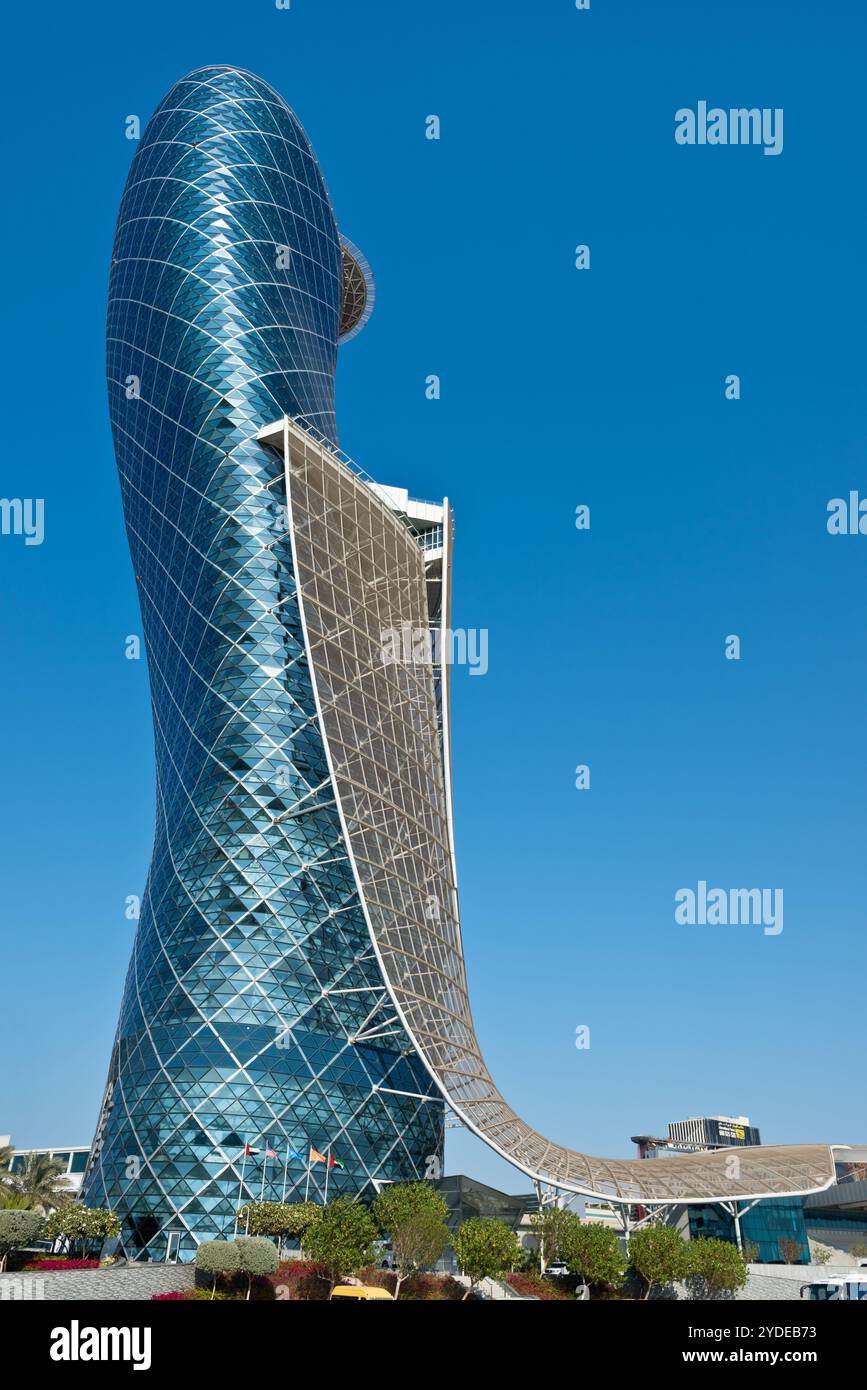 Capital gate skyscraper in hi-res stock photography and images - Alamy