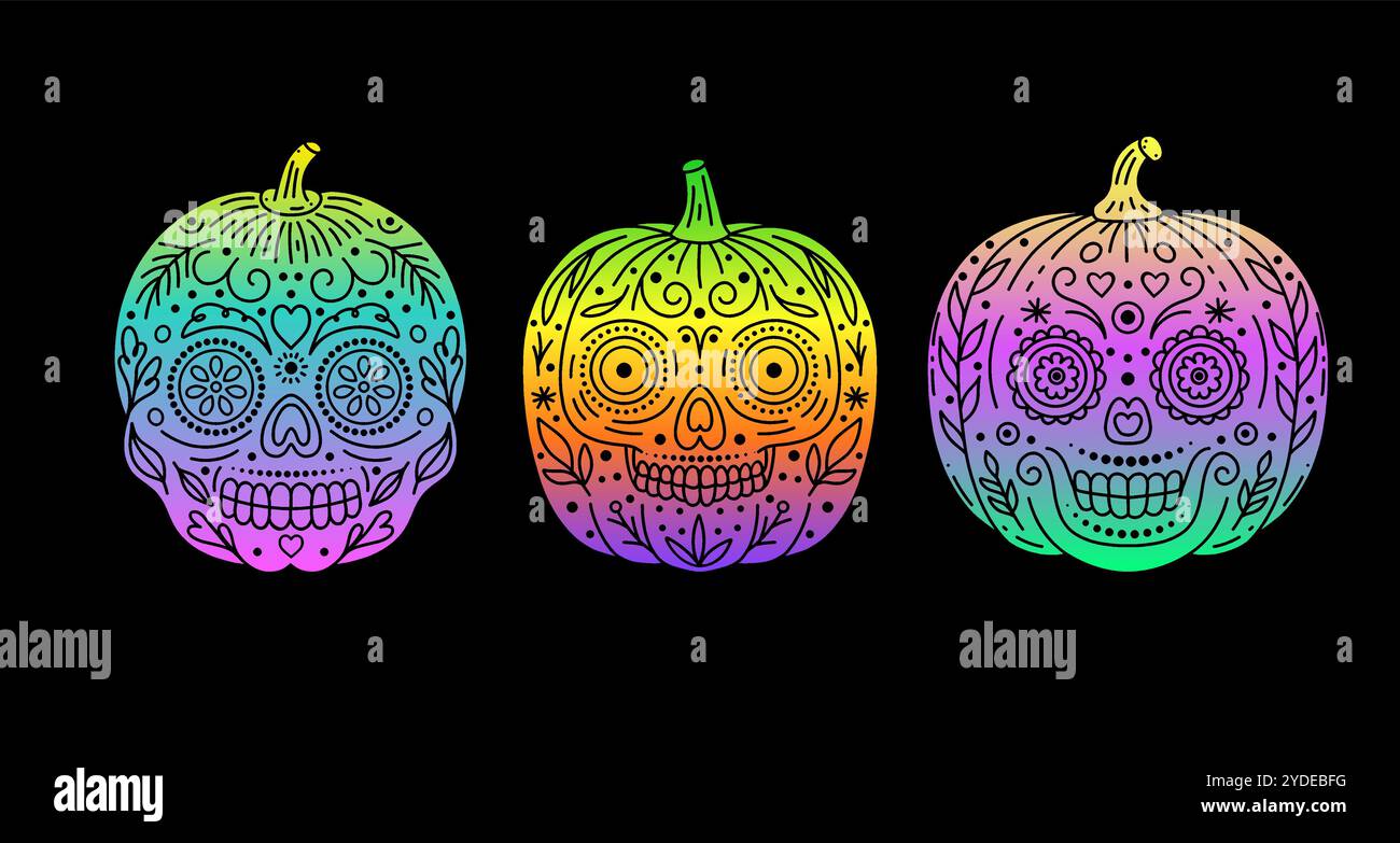Halloween celebration mexican pumpkin Stock Vector Images - Alamy