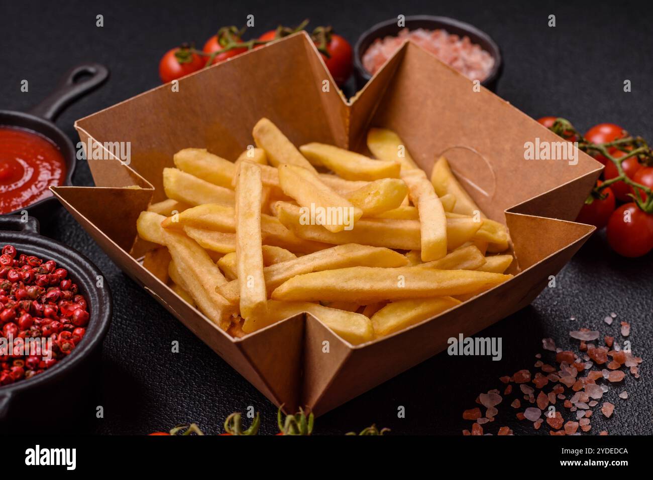 Fries and salt hi-res stock photography and images - Alamy