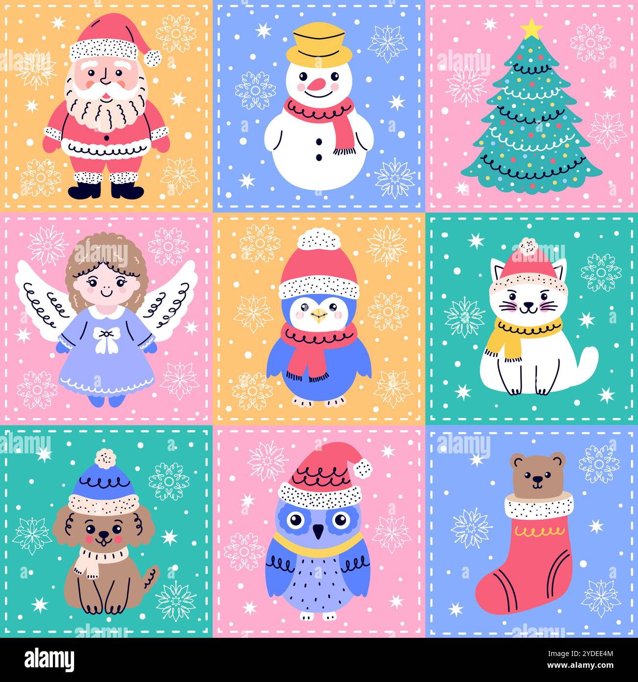 Owl ornament in christmas Stock Vector Images - Alamy