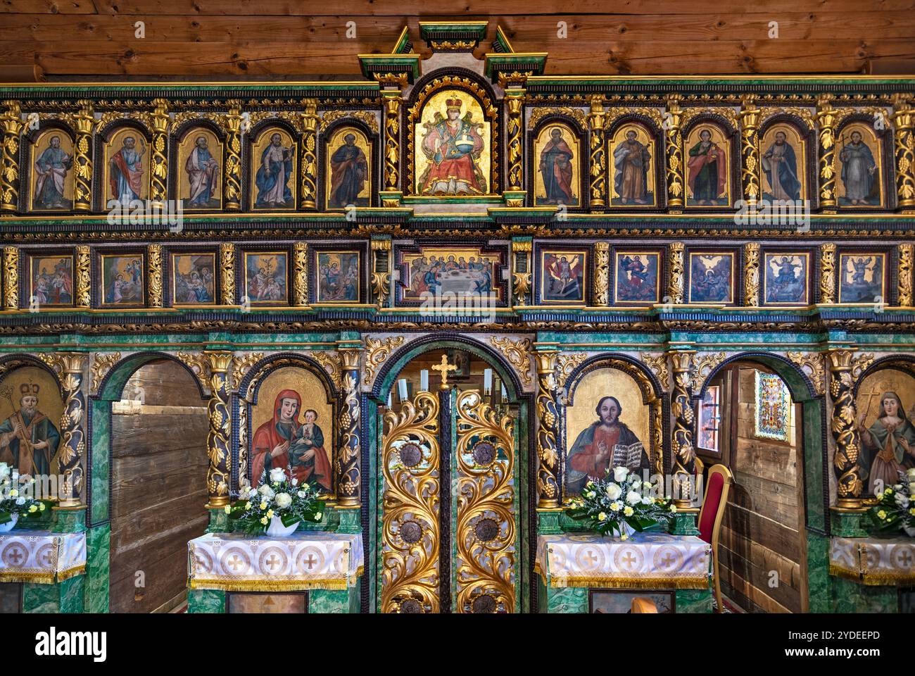 Iconostasis at Saint Paraskeva Church, Greek Catholic, 1773, in village ...