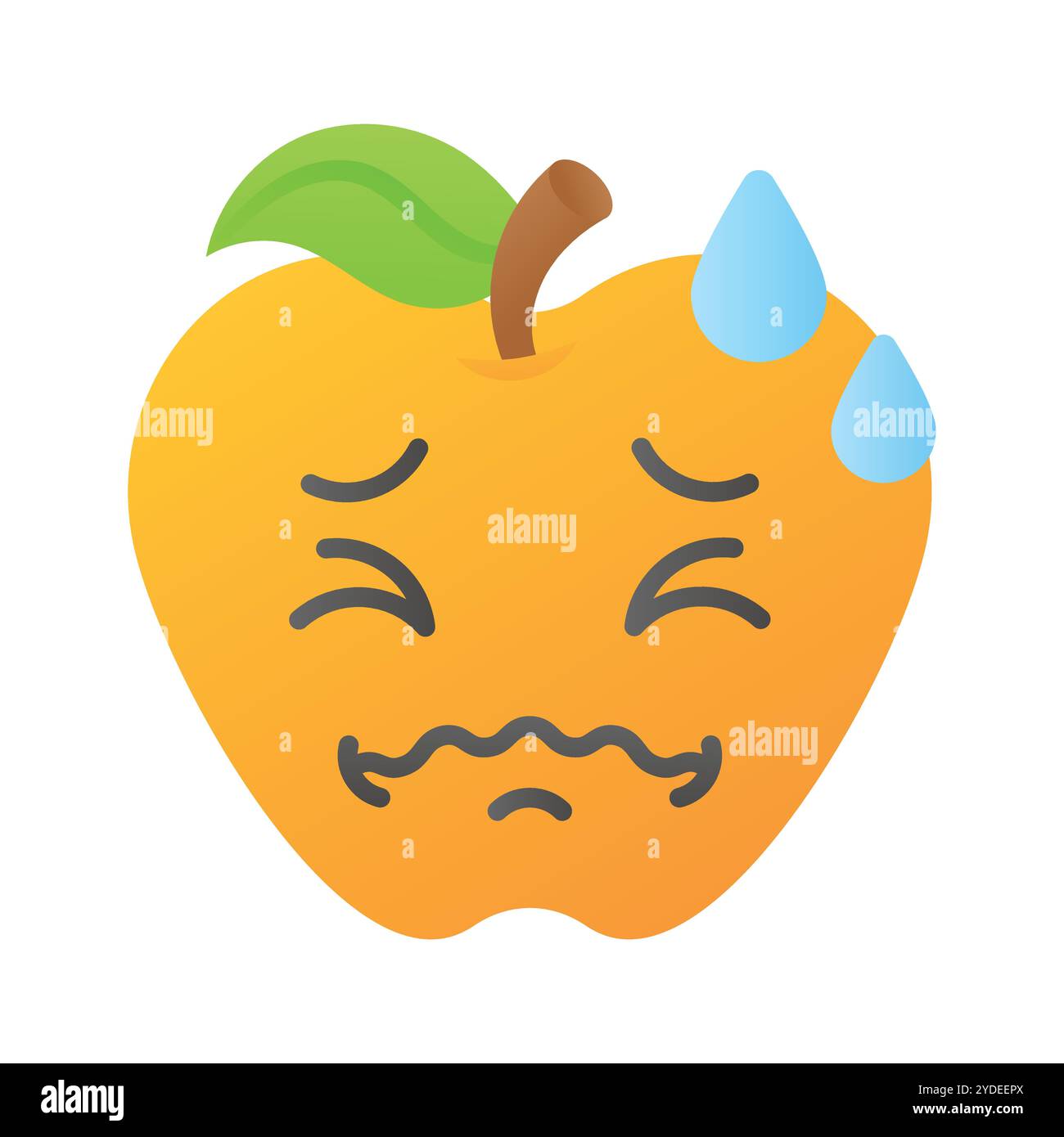 Painful expression, trendy icon of pain emoji, editable vector Stock ...