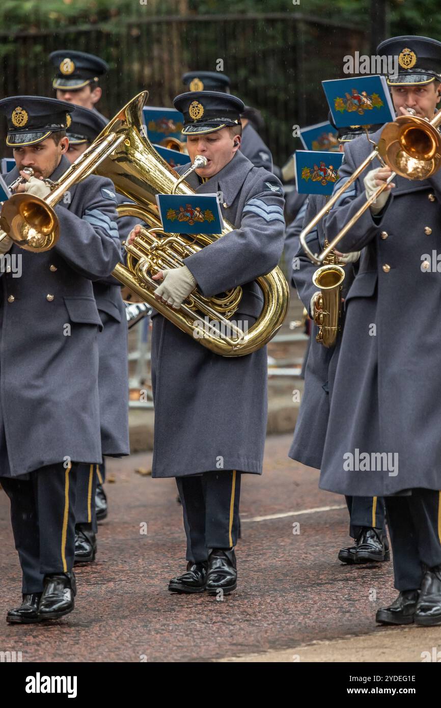 Central Band of the Royal Air Force Tuba, Birdcage Walk, London, UK ...