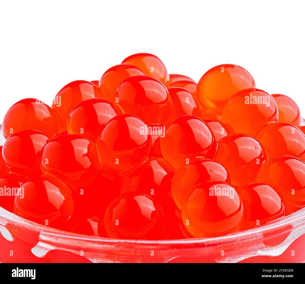 Red bubble tea in glass Stock Photo - Alamy