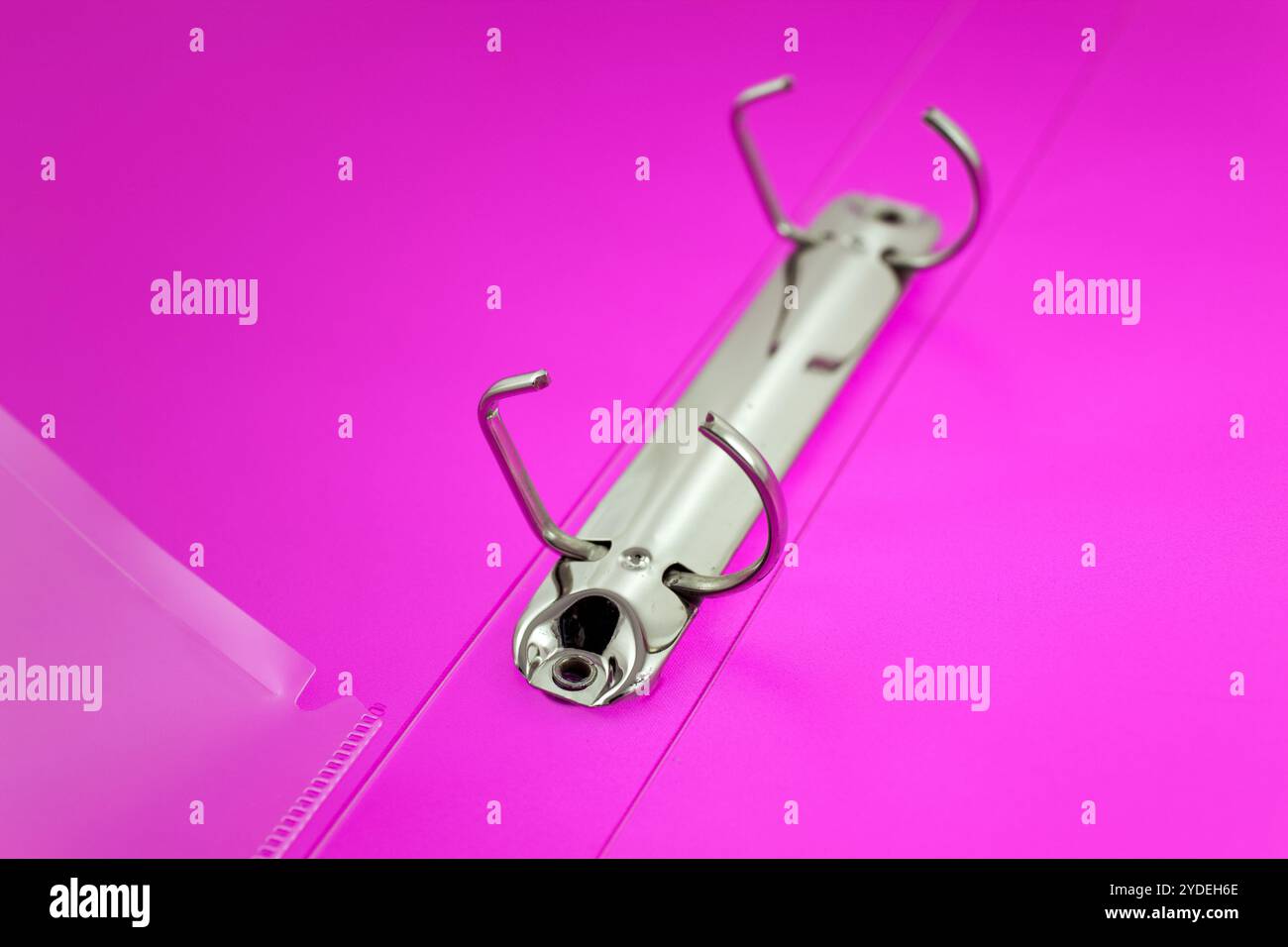 Open bright purple paper folder Stock Photo - Alamy