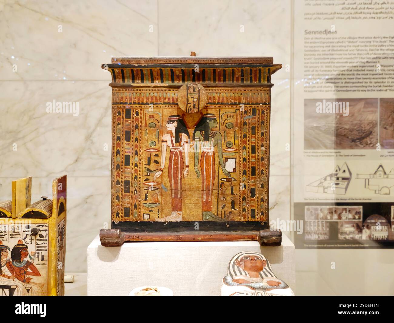 Cairo, Egypt, October 6 2024: Various monuments inside The National ...