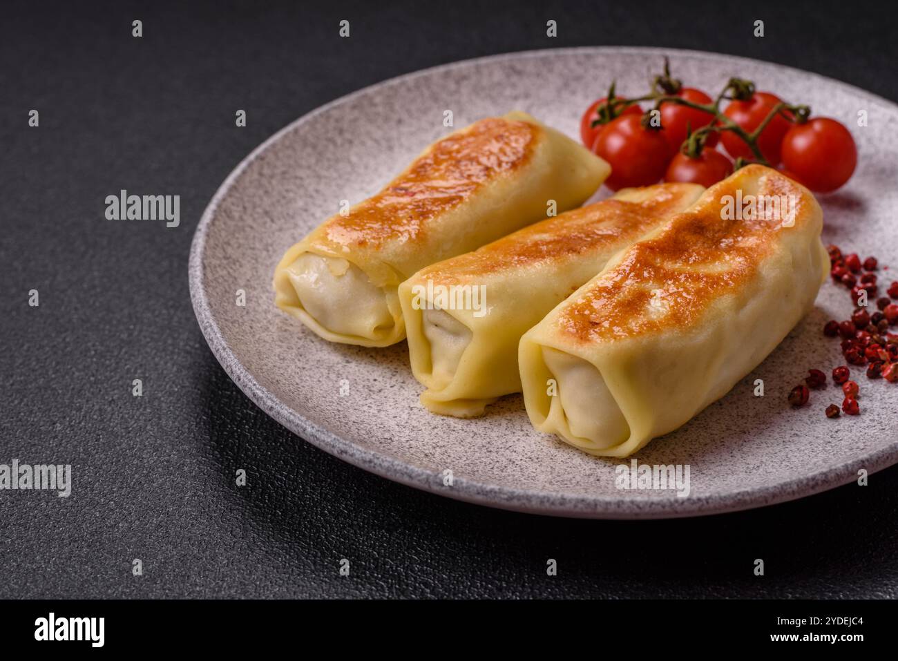 Sweet or savory crepe with different fillings for a hearty breakfast ...
